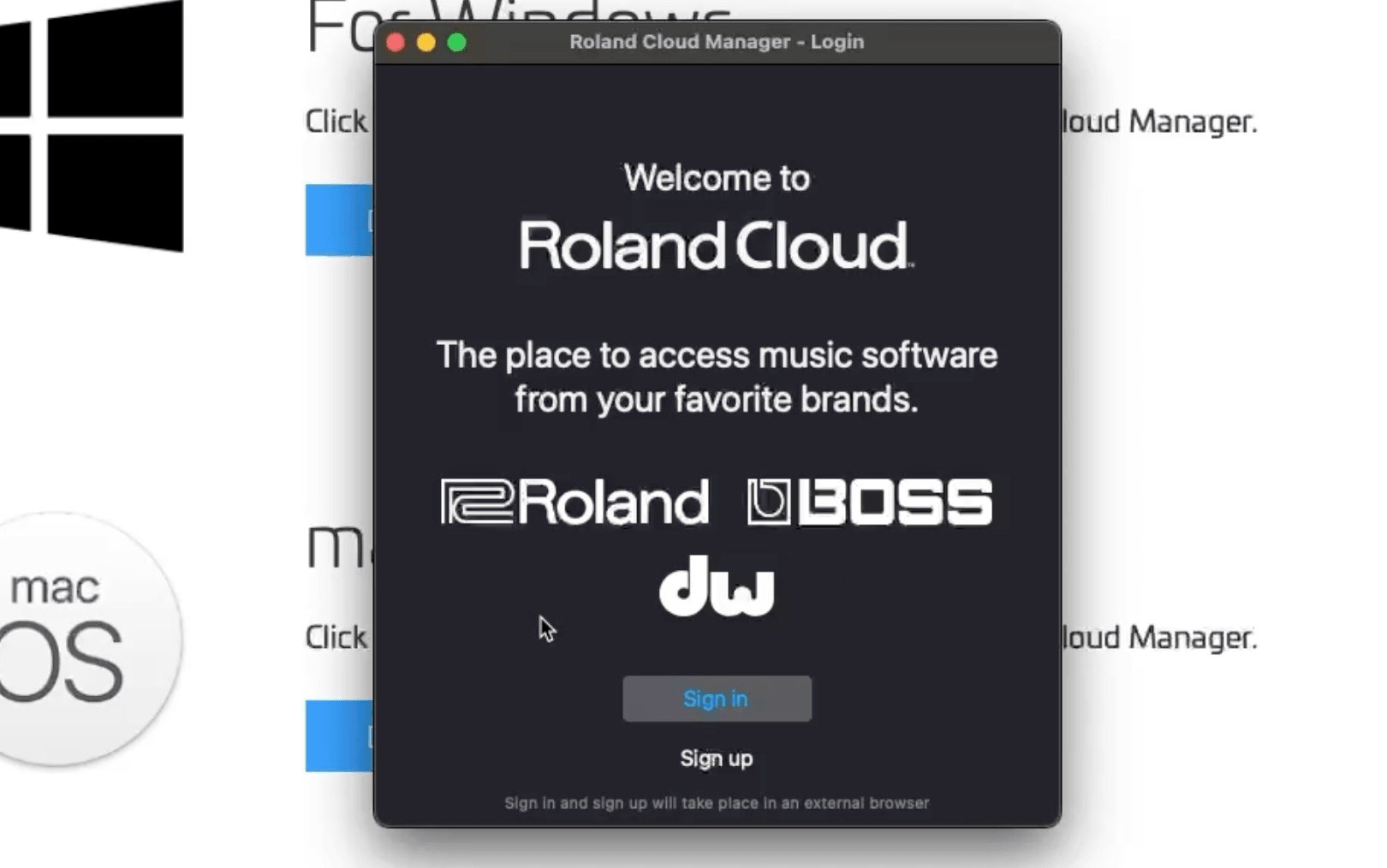 Roland Cloud Manager | Drum Workshop Inc.